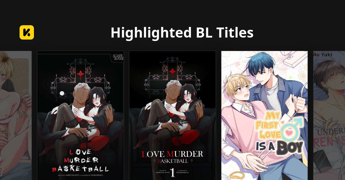 Highlighted BL Titles On INKR Comics