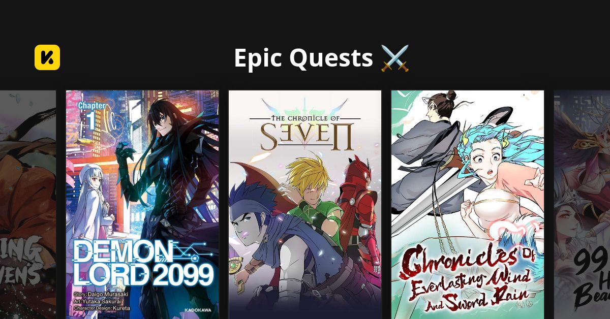 Epic Quests ⚔️ | Read The Latest Manga, Manhua, Webtoon and Comics on INKR!
