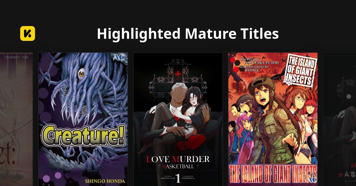 Highlighted Mature Titles On INKR Comics