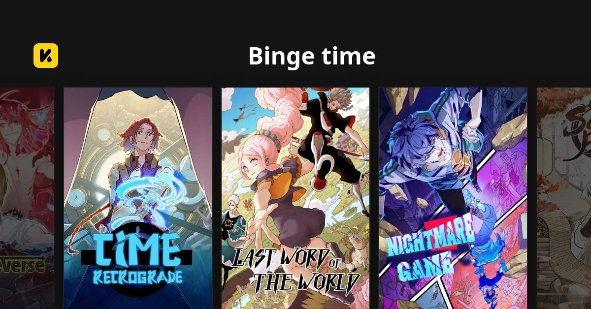 Binge time | Read The Latest Manga, Manhua, Webtoon and Comics on INKR!