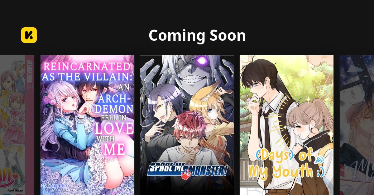 Coming Soon | Read The Latest Manga, Manhua, Webtoon and Comics on INKR!