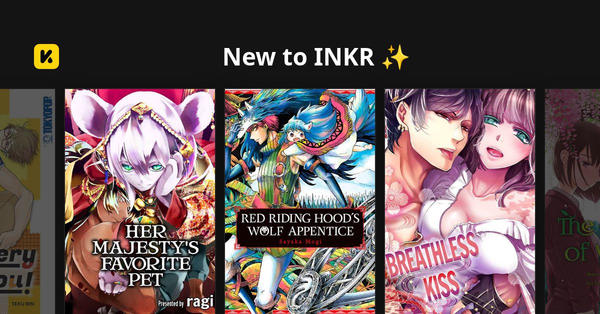 New to INKR | Read The Latest Manga, Manhua, Webtoon and Comics on INKR!