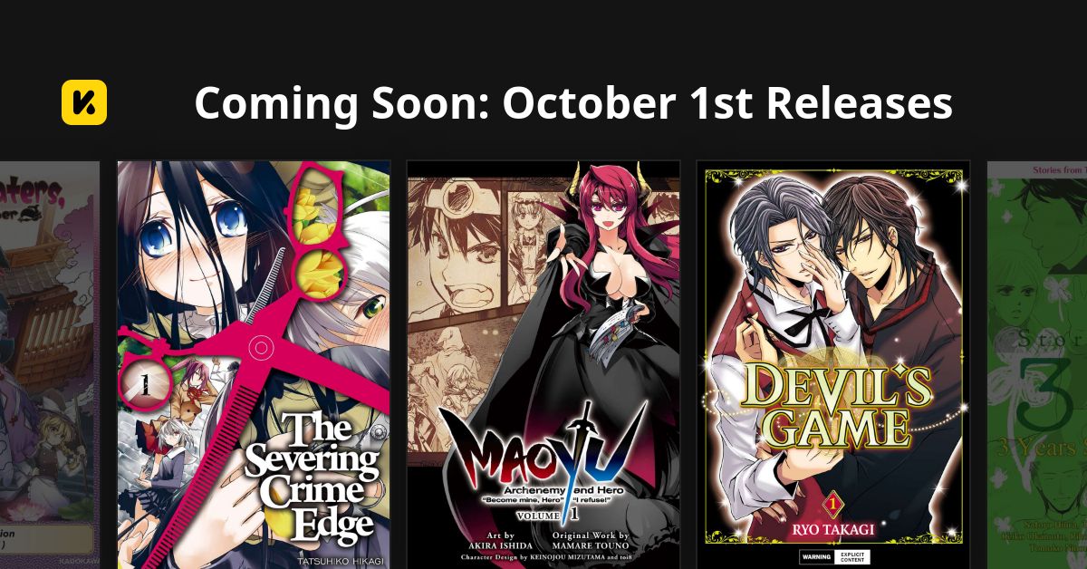 Coming Soon: October 1st Releases | Read The Latest Manga, Manhua ...