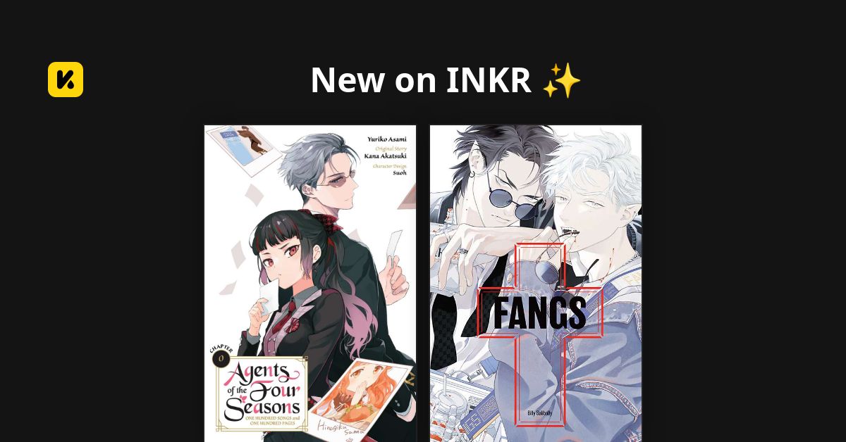New on INKR | Read The Latest Manga, Manhua, Webtoon and Comics on INKR!