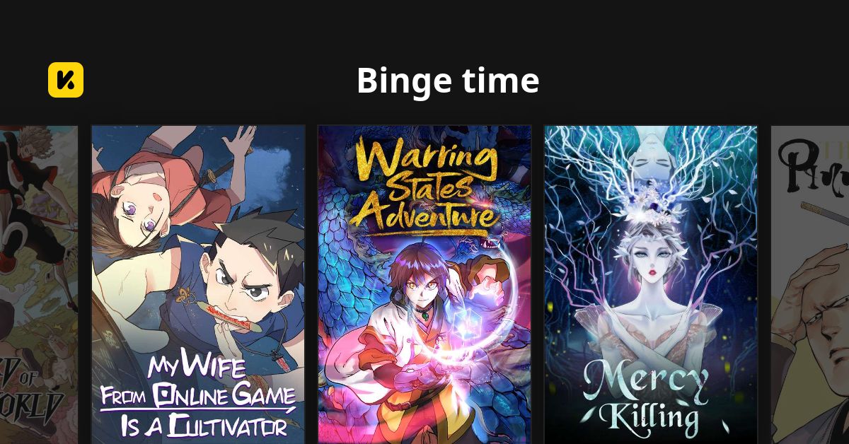 Binge time | Read The Latest Manga, Manhua, Webtoon and Comics on INKR!