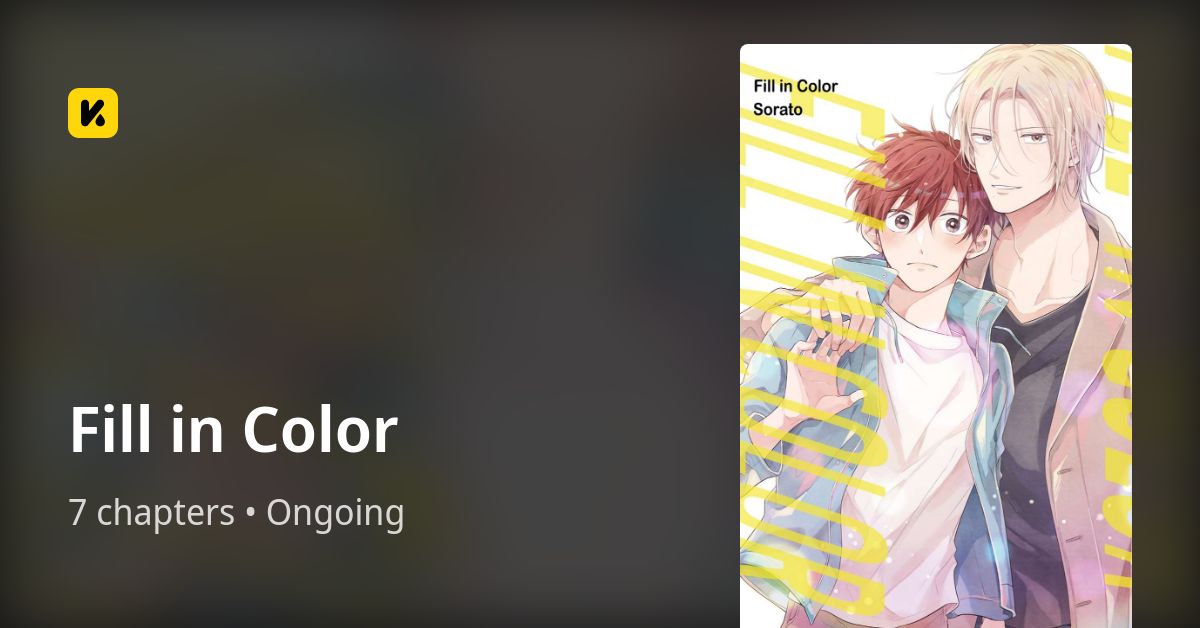 Fill in Color • The Latest Official Manga, Manhua, Webtoon and Comics ...