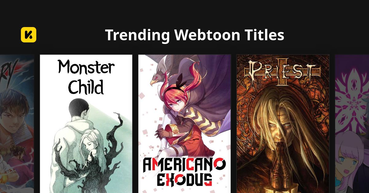 Trending Webtoon Titles On INKR Comics